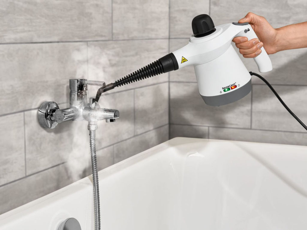 NETTOYEUR VAPEUR PORTABLE DI4 STEAM CLEAN / 1050 W / BLANC & BLEU | EGM