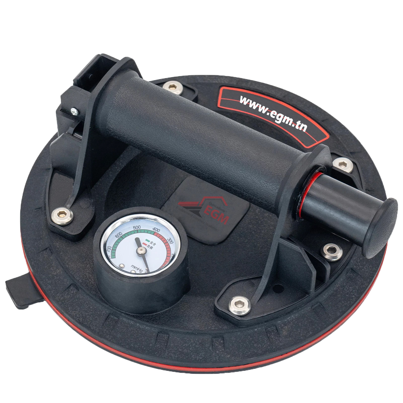 VENTOUZE A POMPE A VIDE AVEC MANOMETRE D200 POUR LEVAGE DE CARREAUX ...