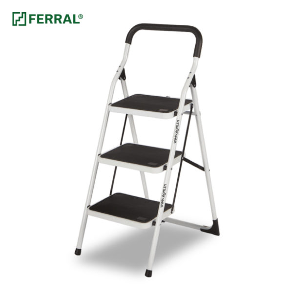 ESCABEAU EN ACIER BLANC & NOIR CONFORTO Ferral | EGM