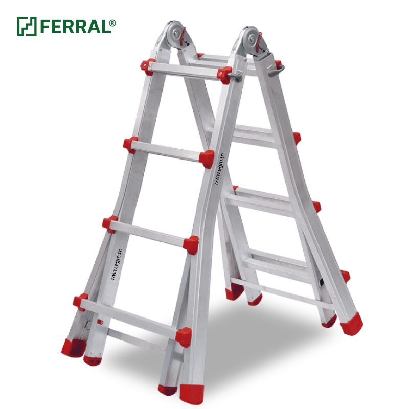 ECHELLE TRANSFORMABLE TELESCOPIQUE EN ALUMINIUM Ferral | EGM