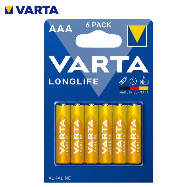 PACK 6 PILES LONGLIFE EXTRA AAA LR3 1.5V VARTA | EGM