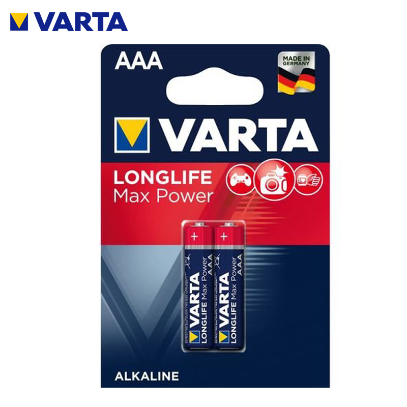 PACK 2 PILE ROND LONGLIFE MAX POWER AAA LR3 1.5V VARTA | EGM