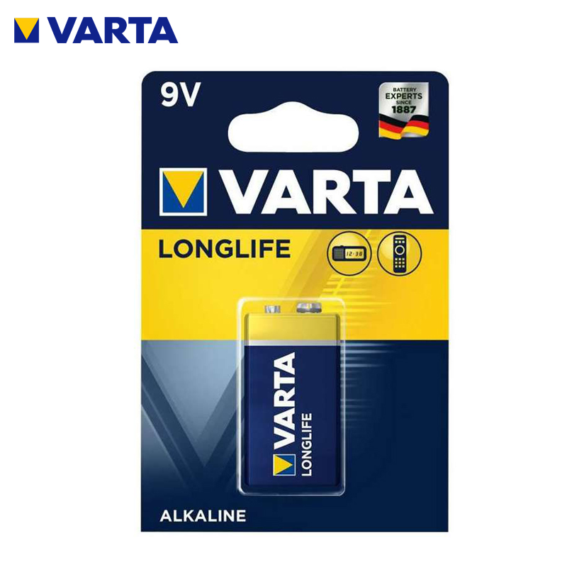 PILE ALKALINE LONG LIFE POWER 9V 6LR61 VARTA | EGM