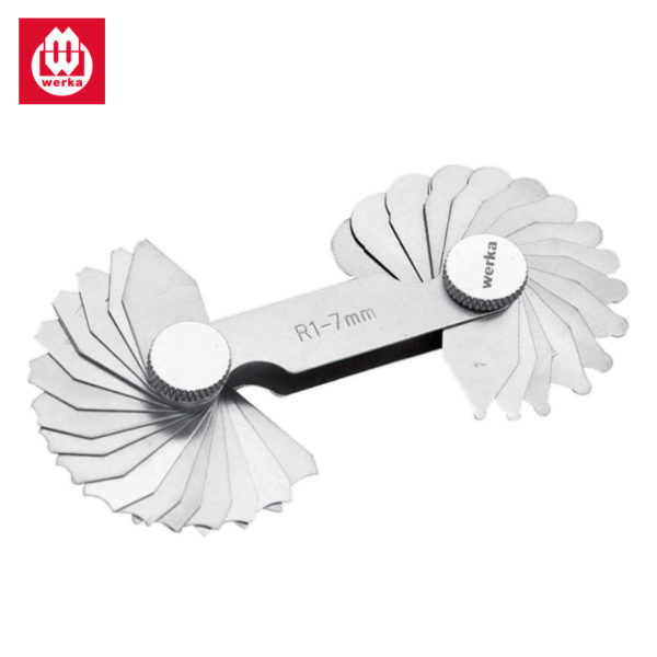 JAUGE DE RAYON 17 LAMES R1-7 MM WERKA | EGM