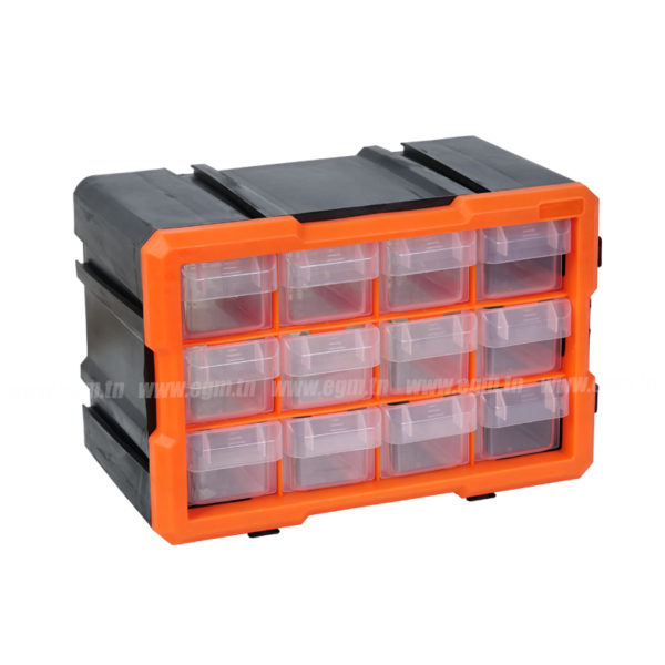 BOITE DE RANGEMENT PLASTIQUE 12 CASSES MJ-TOOLS | EGM