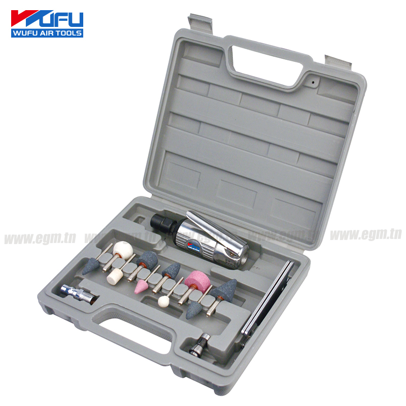 COFRET MEULE DROITE PNEUMATIQUE 16PCS WF-004 WUFU | EGM