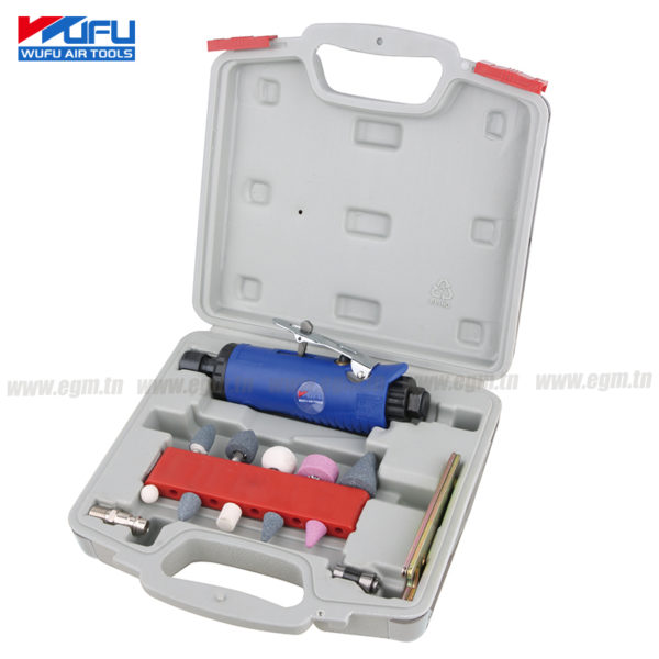 COFRET MEULE DROITE PNEUMATIQUE 17PCS WF-005C WUFU | EGM