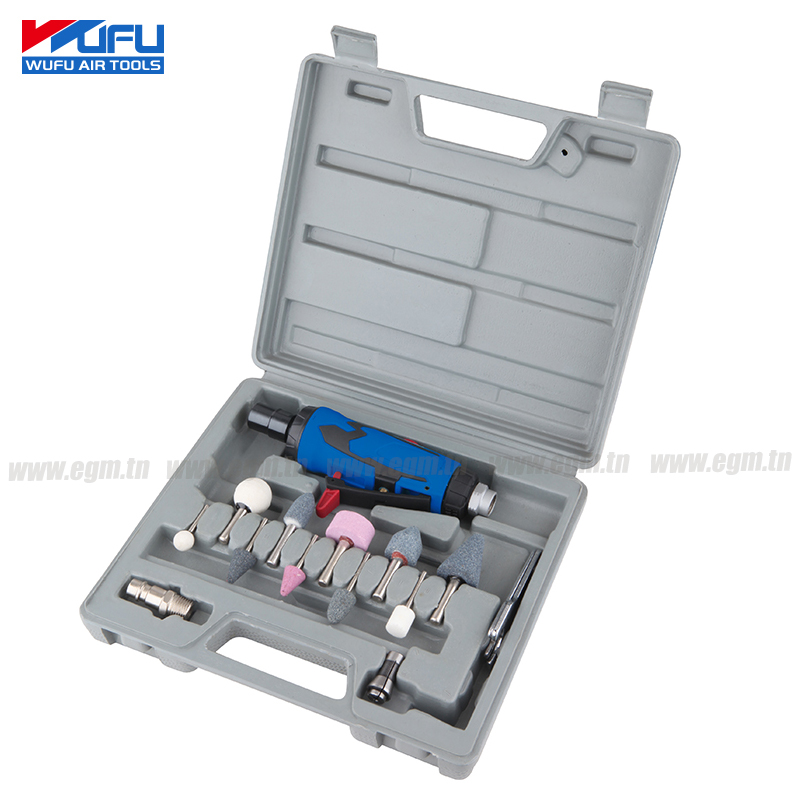 COFRET MEULE DROITE PNEUMATIQUE 16PCS 3MM-6MM WF-041 WUFU | EGM