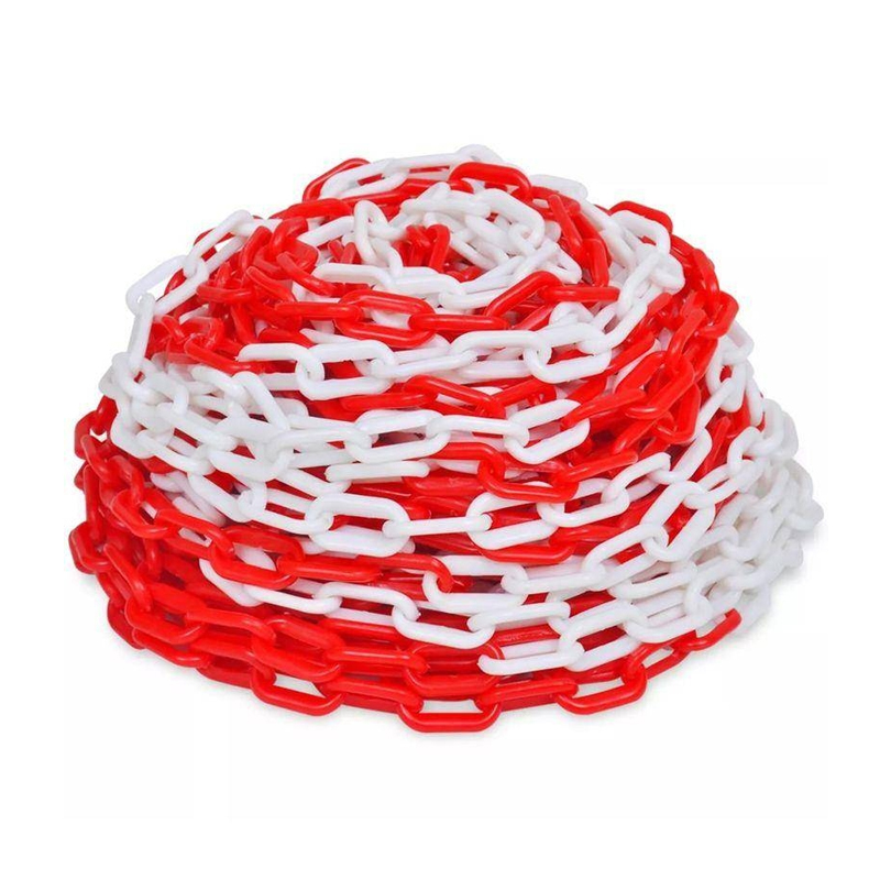 CHAINE SIGNIALISATION ROUGE/BLANC 8.0MM 25 METRE | EGM