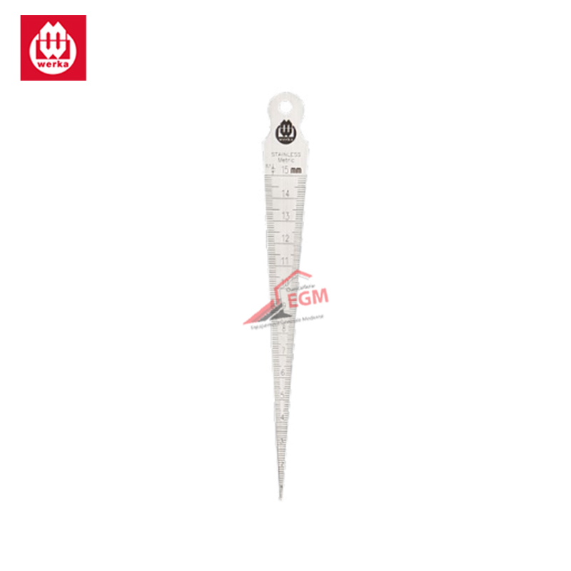 JAUGE DE TROUS EN ACIER INOXYDABLE DOUBLE ECHELLE EN MM ET EN POUCE 1MM ...