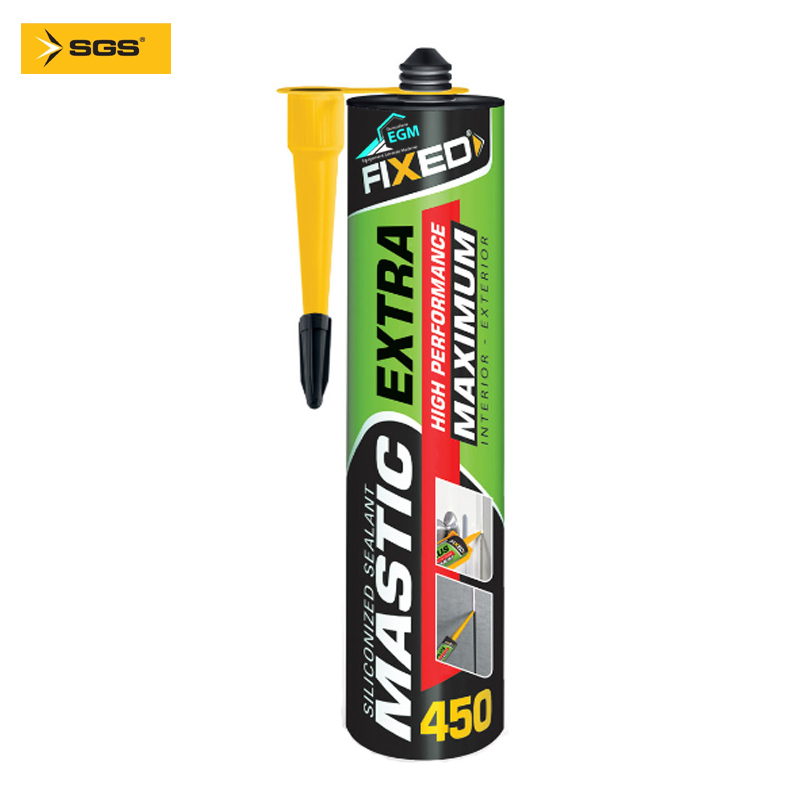 TUBE SILICONE ACRYLIQUE EXTRA 450 GR F-450 BLANC FIXED SGS | EGM