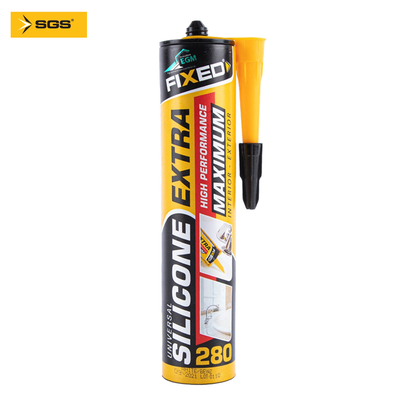 TUBE SILICONE PLUS 280ML F-280 BLANC FIXED SGS | EGM