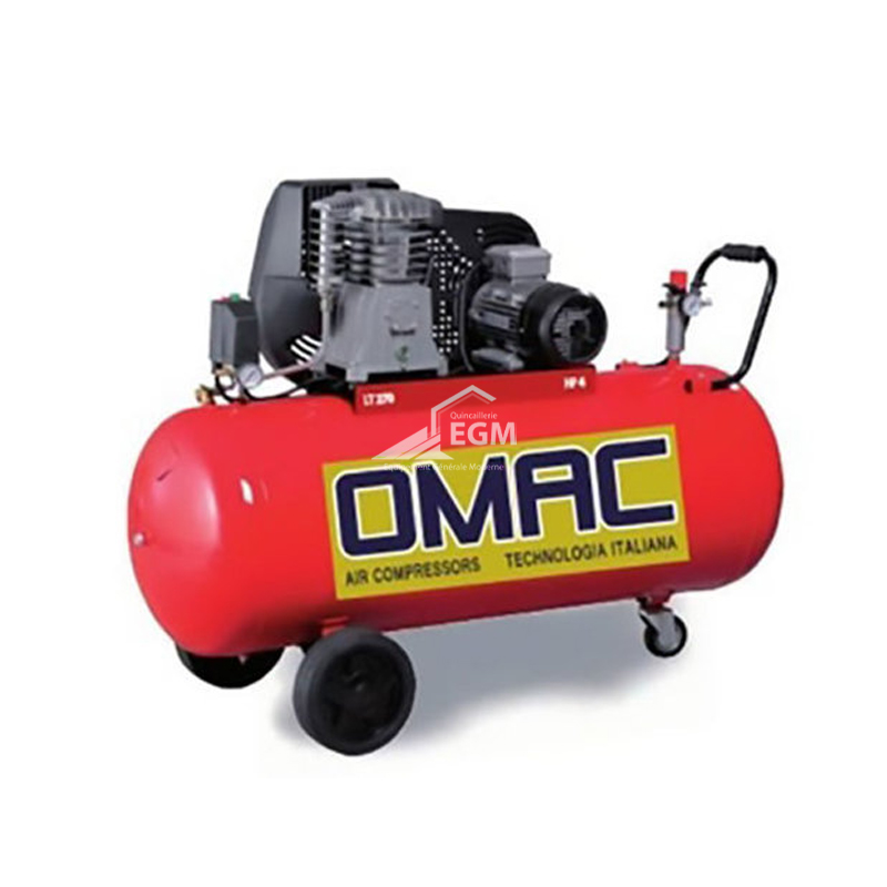 COMPRESSEUR AIR COMBINE 50L LTD HP2 220V TETE FONTE OMAC - EGM