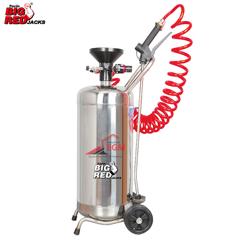 POMPE A MOUSSE SHAMPOUINEUSE 25L EN INOX AVEC ACC BIG RED | EGM
