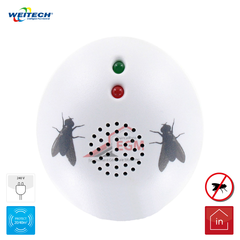 REPULSIF ULTRASONS ANTI MOUCHES ET MOUCHERONS 40M2 WEITECH | EGM