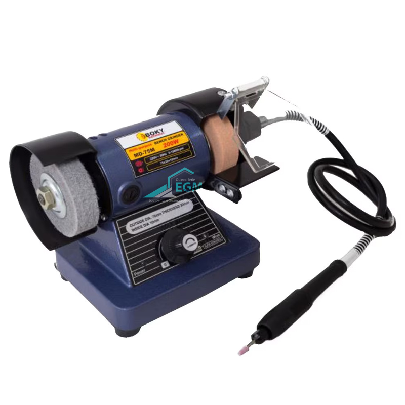 TOURET A MEULER MULTI-FONCT P BIJOUTIER 75MM 220V BOKY | EGM