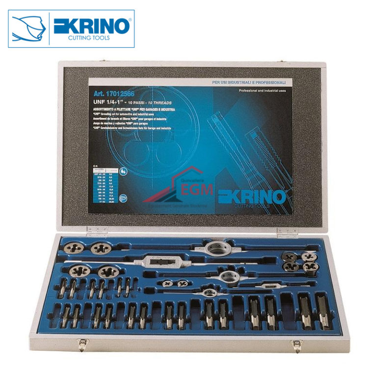 COFFRET TARAUD ET FILIERE UNF 1/4-1'' KRINO | EGM