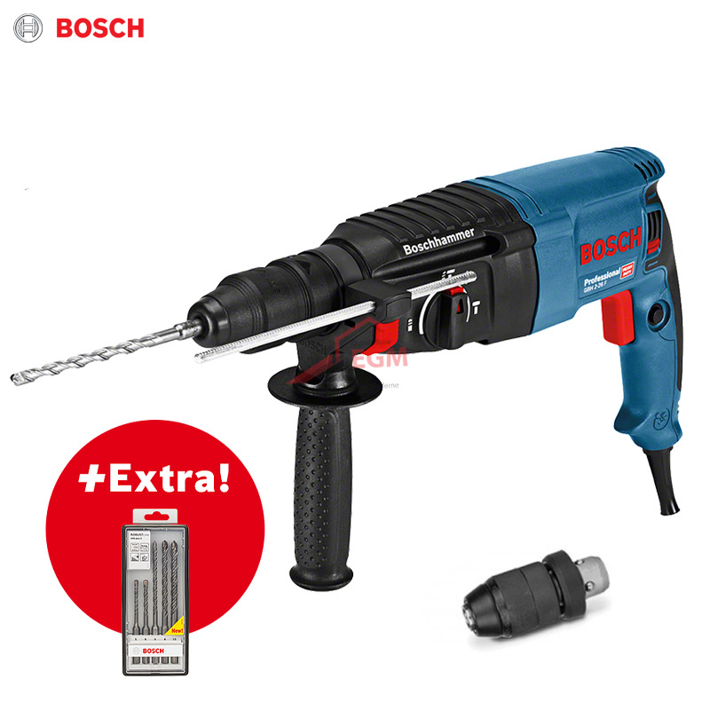 PERCEUSE PERFORATEUR SDS PLUS GBH 2-26 F 830W+5 FORET & MANDRIN BOSCH - EGM