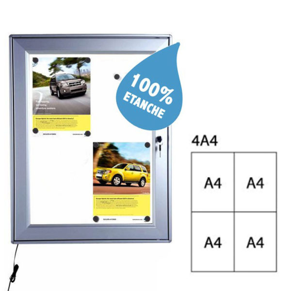 Tableau d'affichage LED universel 4XA4 MAGNETIQUE | EGM
