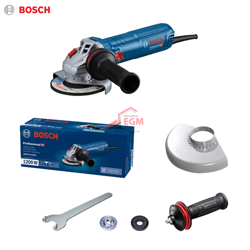 MEULEUSE A DISQUE 125MM GWS12-125S 1200W BOSCH | EGM