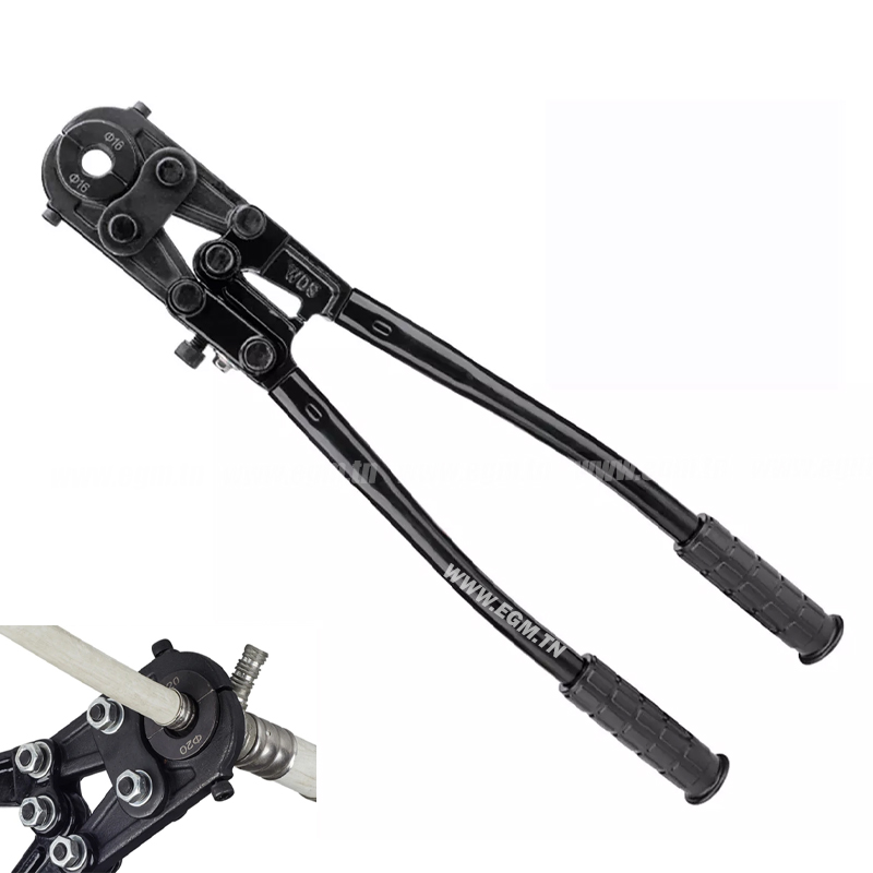 PINCE A SERTIR MULTICOUCHE 16/20/26 NOIR | EGM