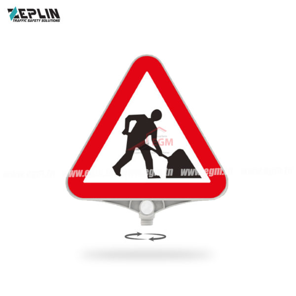 PANNEAU ATTENTION TRAVAUX REFLECHISSANT ZEPLIN | EGM