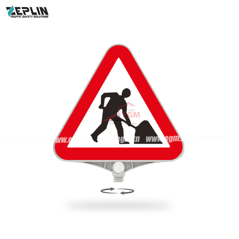 PANNEAU ATTENTION TRAVAUX REFLECHISSANT ZEPLIN | EGM