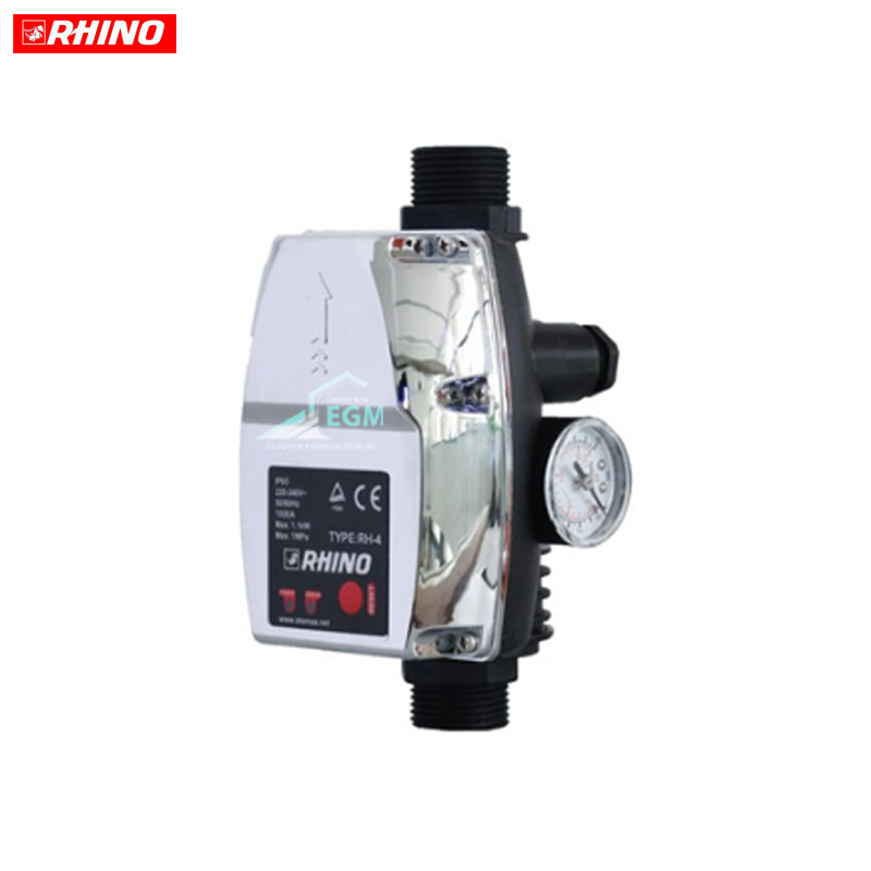 AUTOMATIQUE PRESSE CONTROL AVEC MANO 1.1KW 10A IP65 RHINO | EGM