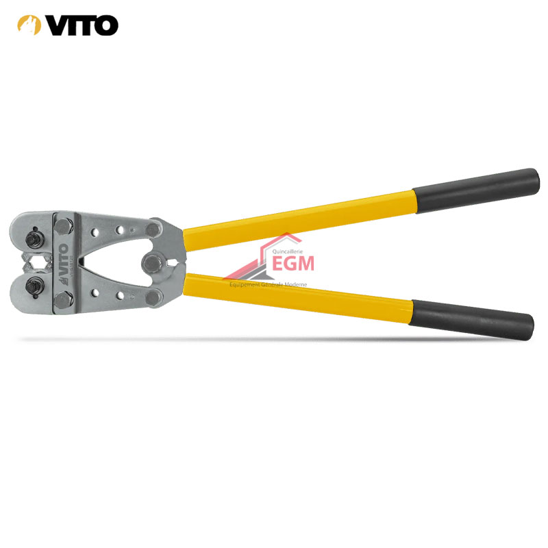 PINCE A SERTIR MANUEL HEXAGONAL 16-120 MM2 VITO | EGM